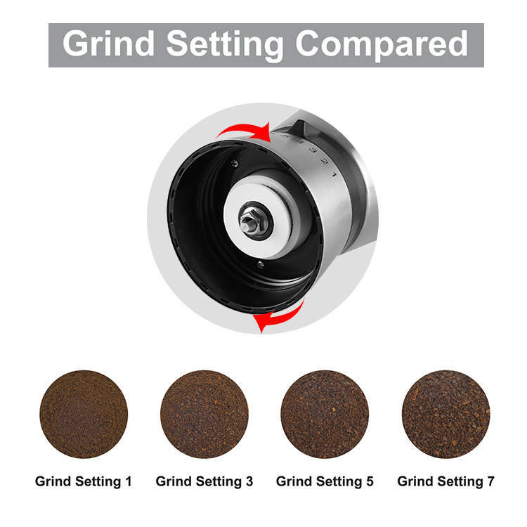 Manual Coffee Grinder (Ceramic Burr, 8 Settings) | Coffee Nerd
